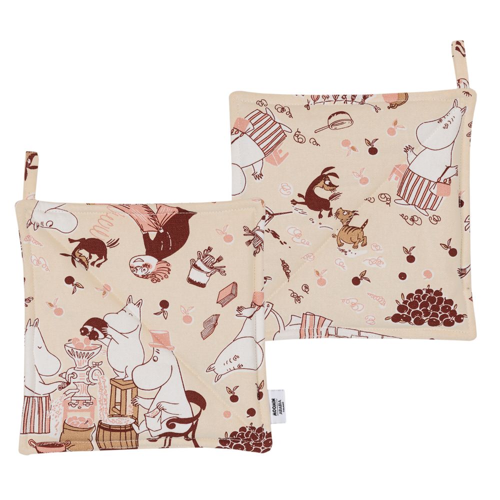 Moomin Housekeeping Pot Holders 2-set - The Official Moomin Shop