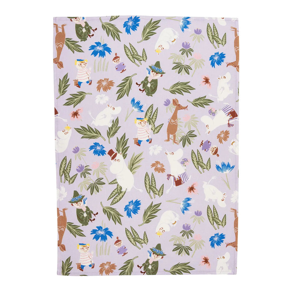 Moomin Flower Garden Kitchen Towel 50x70cm - Moomin Arabia - The ...