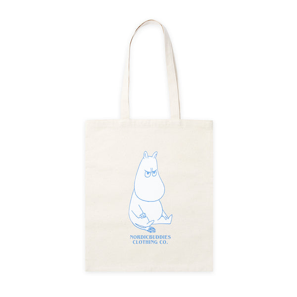 Moomintroll Angry Tote Bag Beige - The Official Moomin Shop