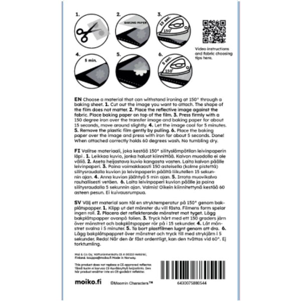 Hattifatteners Reflective Textile Image - The Official Moomin Shop