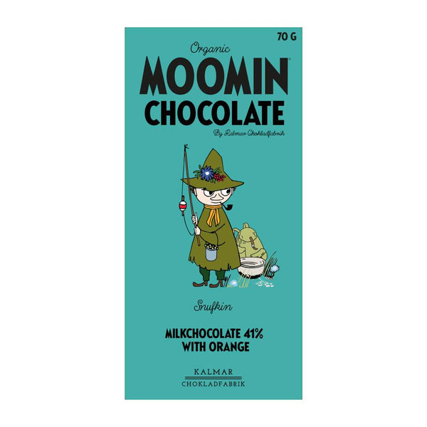 Snufkin Milk Chocolate & Orange 70g - The Official Moomin Shop